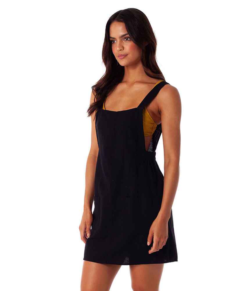 RHYTHM LADIES VERONA DRESS - BLACK - Womens-Dresses : Sequence Surf ...