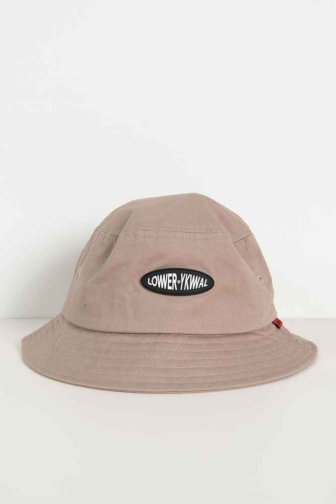 LOWER BUCKET HAT - RUBBER BADGE - TAN - - LOWER S19