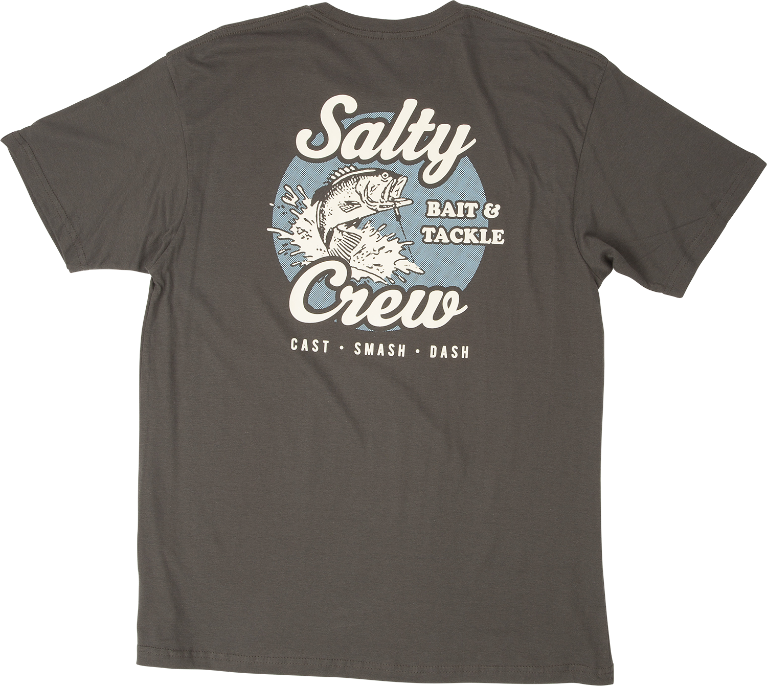 Salty Crew Bait And Tackle Ss Tee Cool Grey Mens Tops Sequence