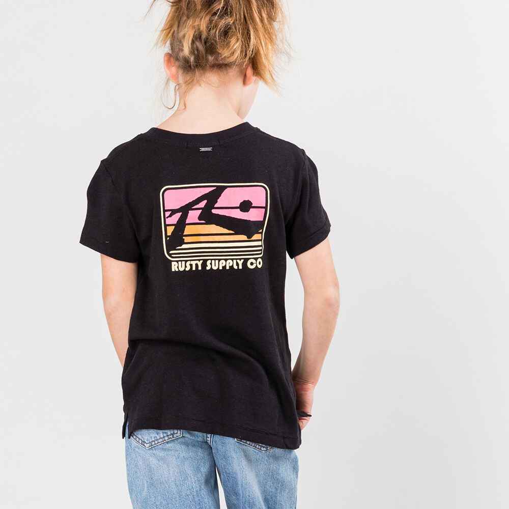 RUSTY GIRLS SUPPLY TEE - BLACK - Youth -Girls Tee's : Sequence Surf ...