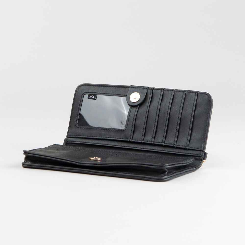 RUSTY LADIES AVA WALLET - BLACK - Womens-Accessories : Sequence Surf ...