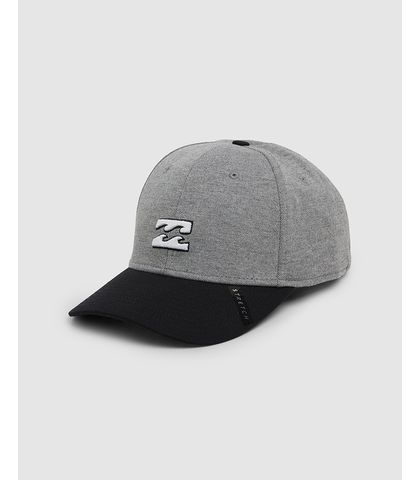 BILLABONG MENS ALL DAY STRETCH CAP - GREY HEATHER - - BILLABONG MENS W20
