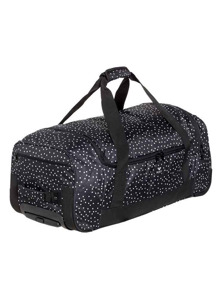 ROXY LADIES DISTANCE ACROSS TRAVEL BAG- TRUE BLACK DOTS - Womens ...