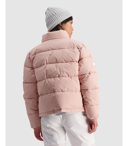 HUFFER LADIES TRACK PUFFER JACKET - DUSKY PINK - Womens-Top : Sequence ...