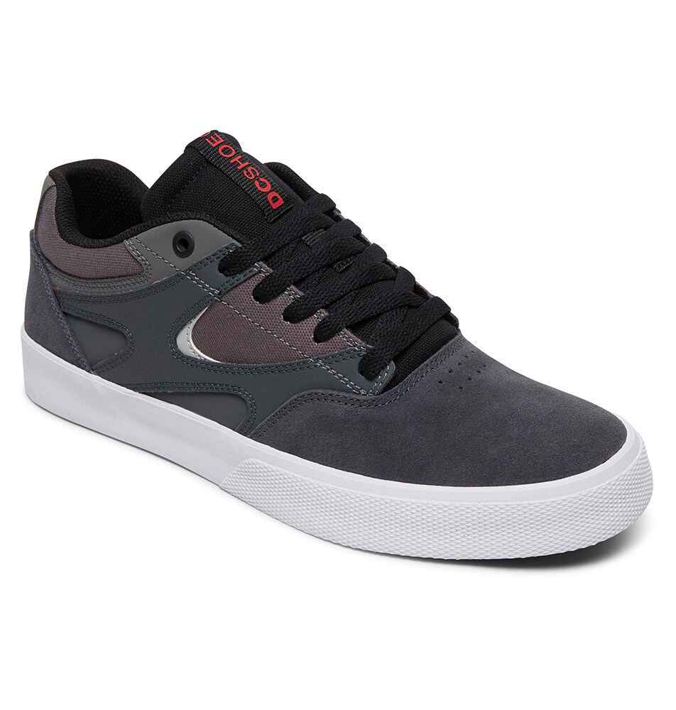 DC KALIS VULC SHOE - GREY / BLACK / RED - Footwear-Shoes : Sequence ...