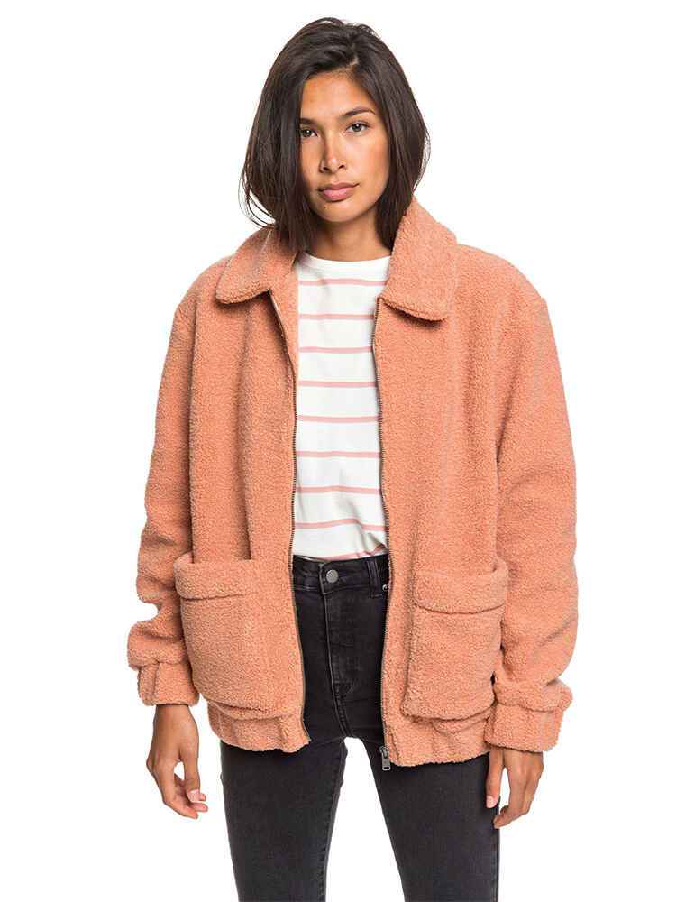 ROXY LADIES OFFSHORE BREEZE SHERPA - CAFE CREME - Womens-Top : Sequence ...