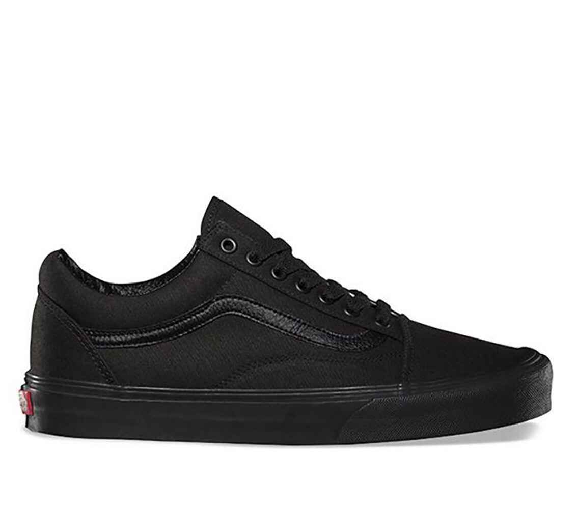Vans Old Skool Shoe Black Black Canvas Footwear Shoes Sequence Surf Shop Vans S20