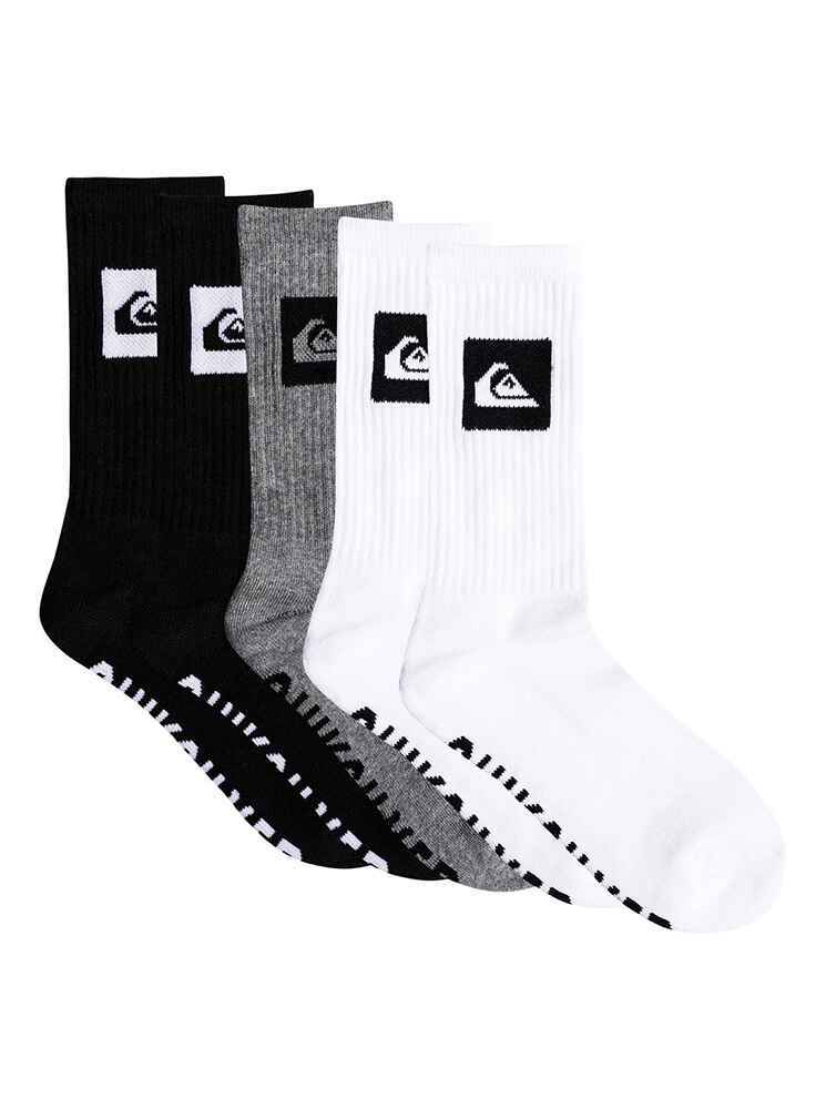 QUIKSILVER MENS ASSORTED CREW SOCK 5 PACK - Mens-Accessories : Sequence ...
