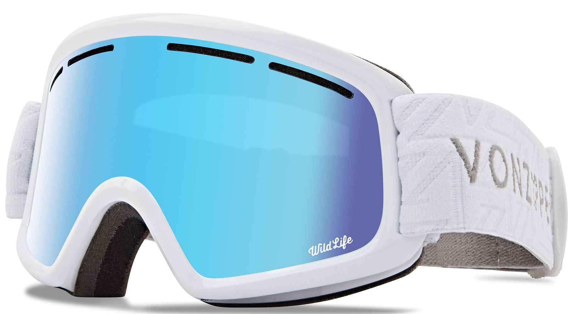 VON ZIPPER TRIKE GOGGLE - WHITE GLOSS / WILDLIFE STELLAR - Mens-Snow ...