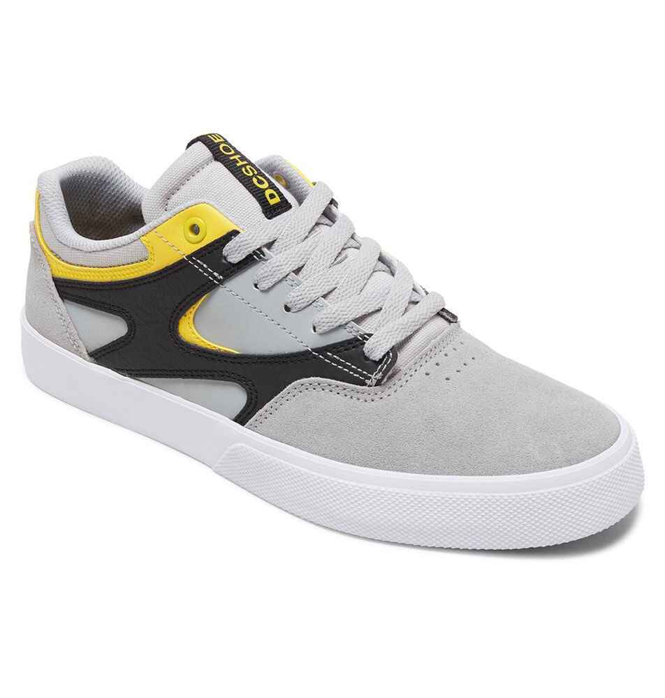 DC KALIS VULC SHOE - GREY / BLACK / YELLOW - Footwear-Shoes : Sequence ...
