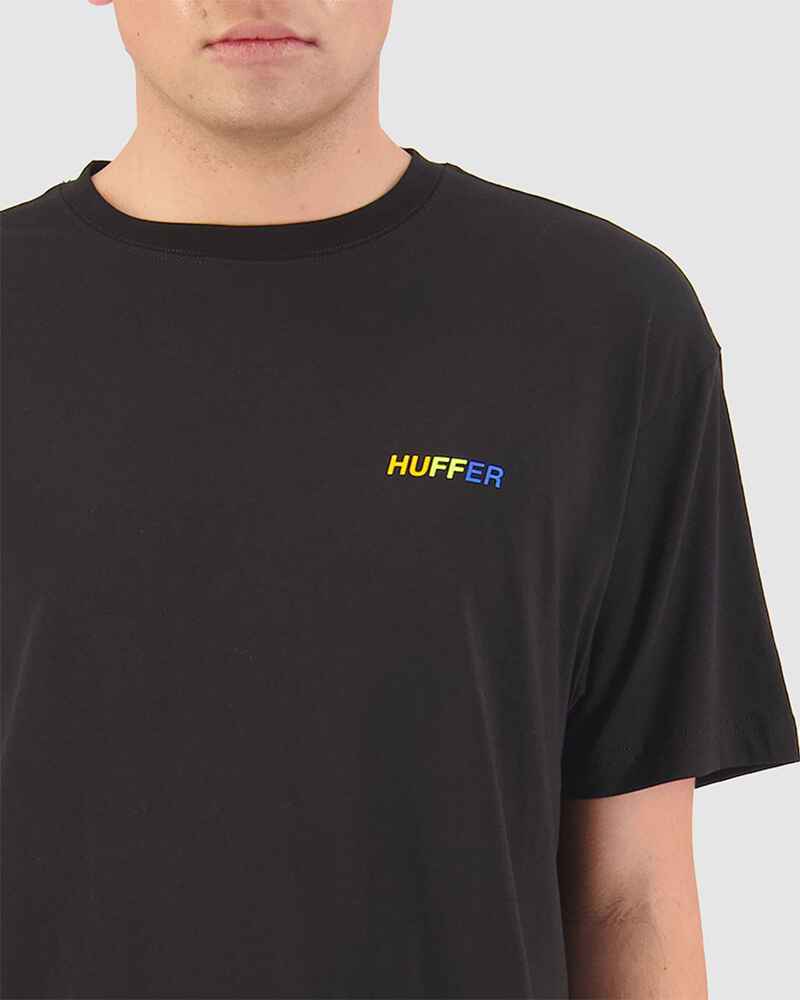 HUFFER MENS SUP TEE - STANDBY - BLACK - Mens-Tops : Sequence Surf Shop ...