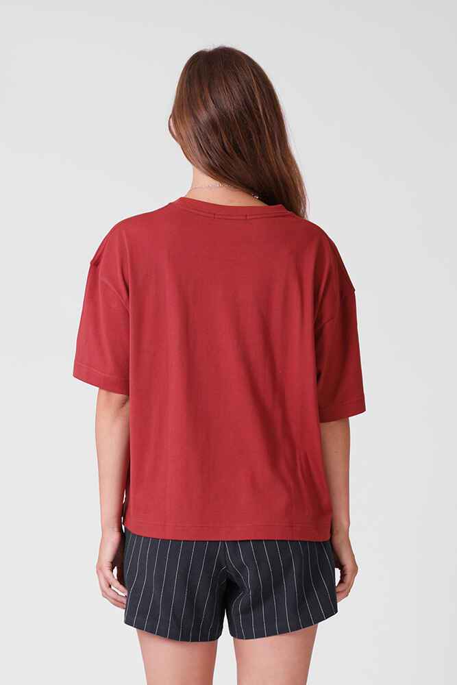 RPM LADIES BAGGY TEE - RUST - Womens-Top : Sequence Surf Shop - RPM ...