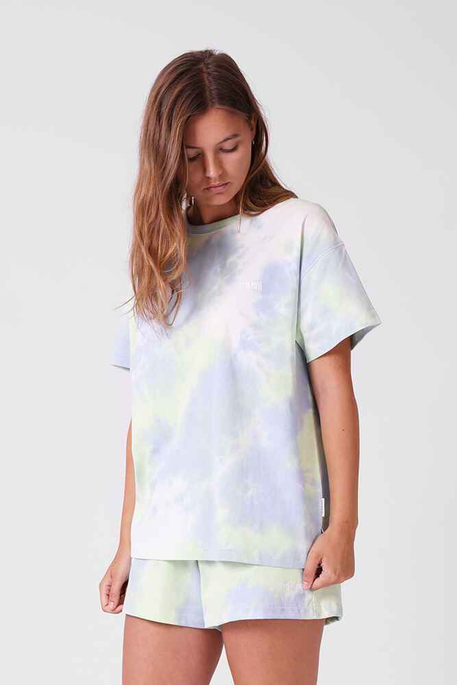 RPM LADIES ACID TEE - BLUE / GREEN - Womens-Top : Sequence Surf Shop ...