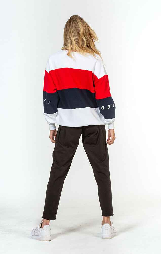 ILABB LADIES KICKER CREW - RED / NAVY / WHITE - Womens-Top : Sequence ...