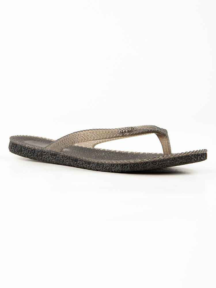 RUSTY LADIES BLINGIN JANDAL - BLACK GLITTER - Footwear-Womens Jandals ...