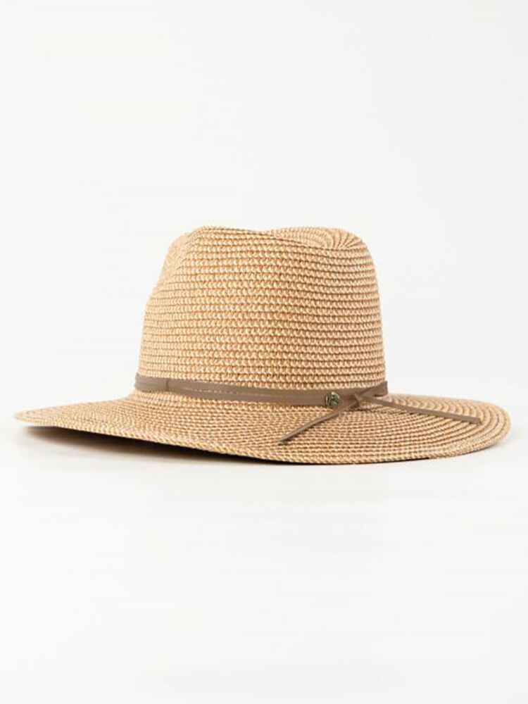 RUSTY LADIES GISELE STRAW HAT - NATURAL / CARAMEL - Womens-Accessories ...