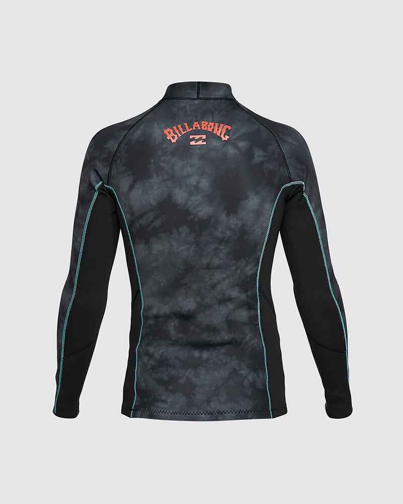 BILLABONG BOYS 2X2 REVOLUTION REVO L/S SURF JACKET - BLACK TIE DYE ...