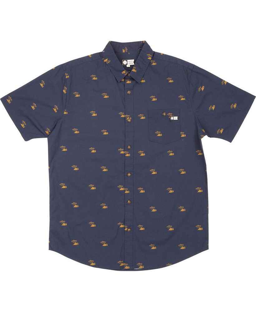 Salty Crew Mens Double Down Ss Dress Shirt Navy Mens Tops