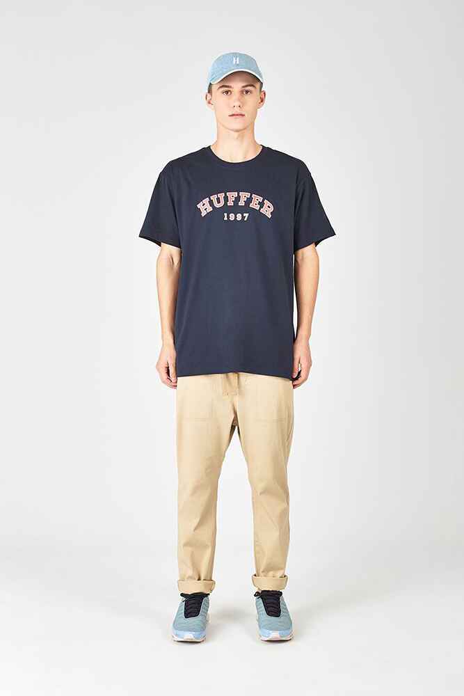 HUFFER MENS SUP TEE- SOCIETY - NAVY - Mens-Tops : Sequence Surf Shop ...