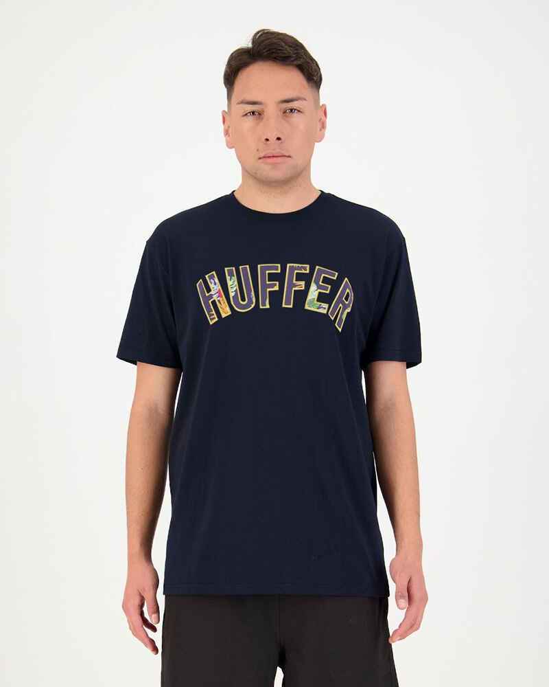 HUFFER MENS SESSIONS SUP TEE - NAVY - Mens-Tops : Sequence Surf Shop ...
