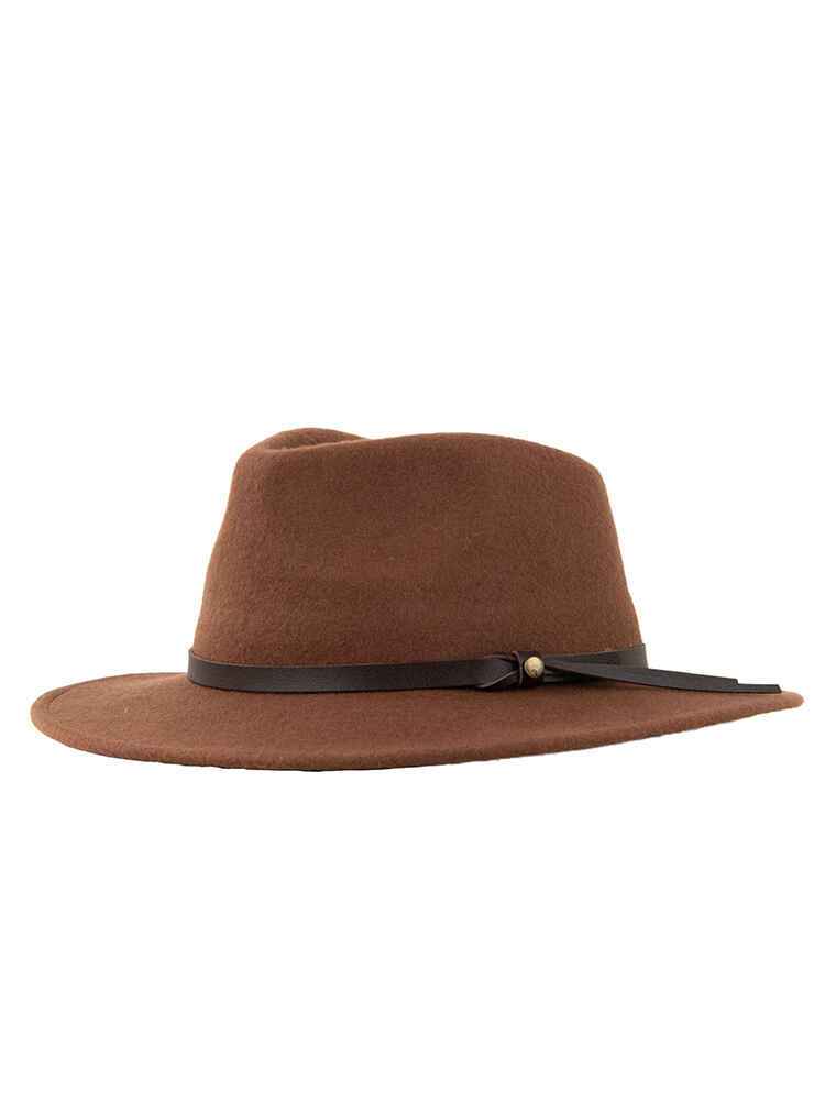 RUSTY MENS NED FELT HAT - ROOT BEER - - RUSTY S20