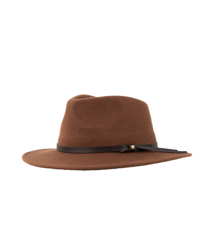 RUSTY MENS NED FELT HAT - ROOT BEER - - RUSTY S20