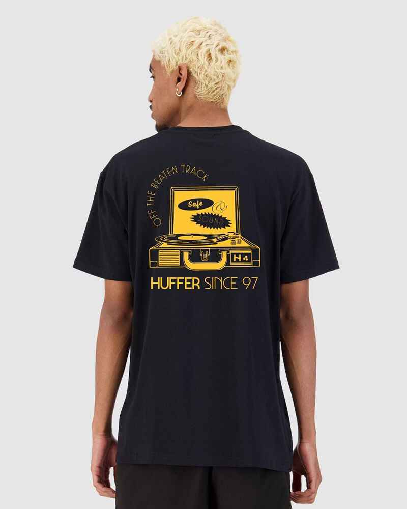 HUFFER MENS SUP TEE - SAFE N SOUND - NAVY - Mens-Tops : Sequence Surf ...