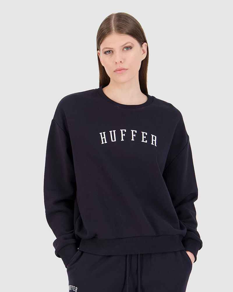 HUFFER LADIES SLOUCH CREW - STATESIDE - NAVY - Womens-Top : Sequence ...