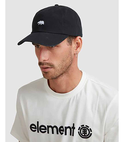 ELEMENT MENS CA BEAR CAP - BLACK RINSE - - ELEMENT W21