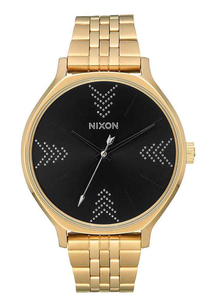 NIXON CLIQUE WATCH - GOLD / BLACK / SILVER - Womens-Watches : Sequence ...
