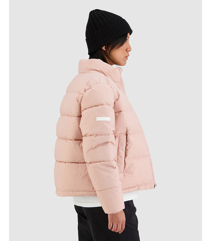 HUFFER LADIES TRACK PUFFER JACKET - DUSKY PINK - Womens-Top : Sequence ...