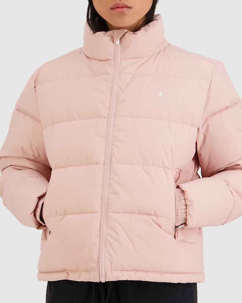 HUFFER LADIES TRACK PUFFER JACKET - DUSKY PINK - Womens-Top : Sequence ...