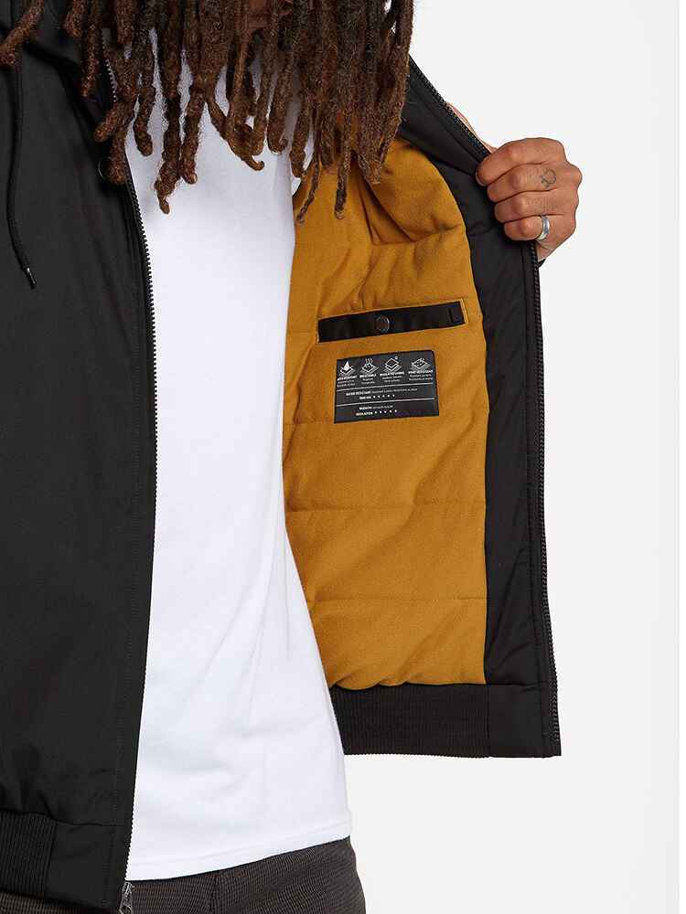 VOLCOM HERNAN 5K JACKET- BLACK - Mens-Tops : Sequence Surf Shop ...