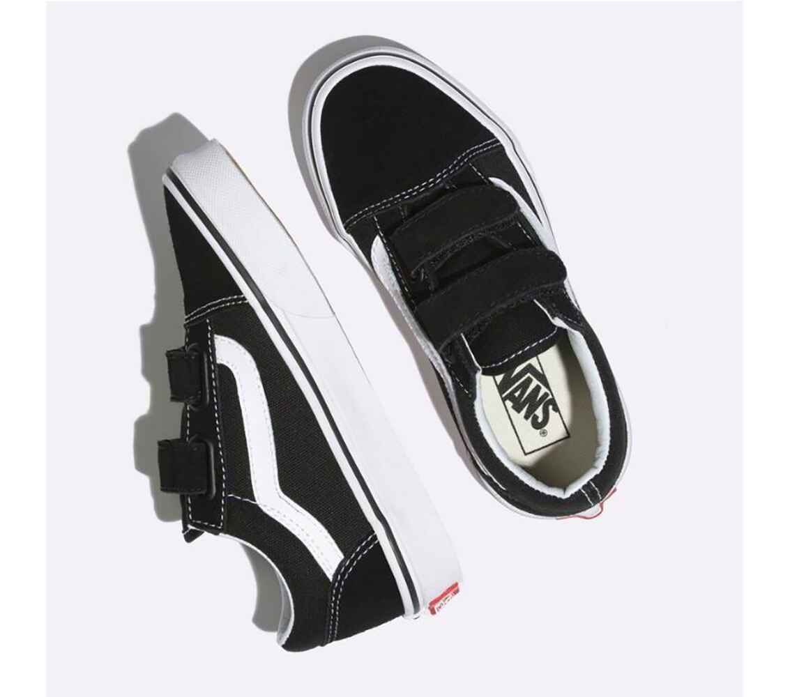 Vans Youth Old Skool V Shoe Black True White Footwear Youth Shoes