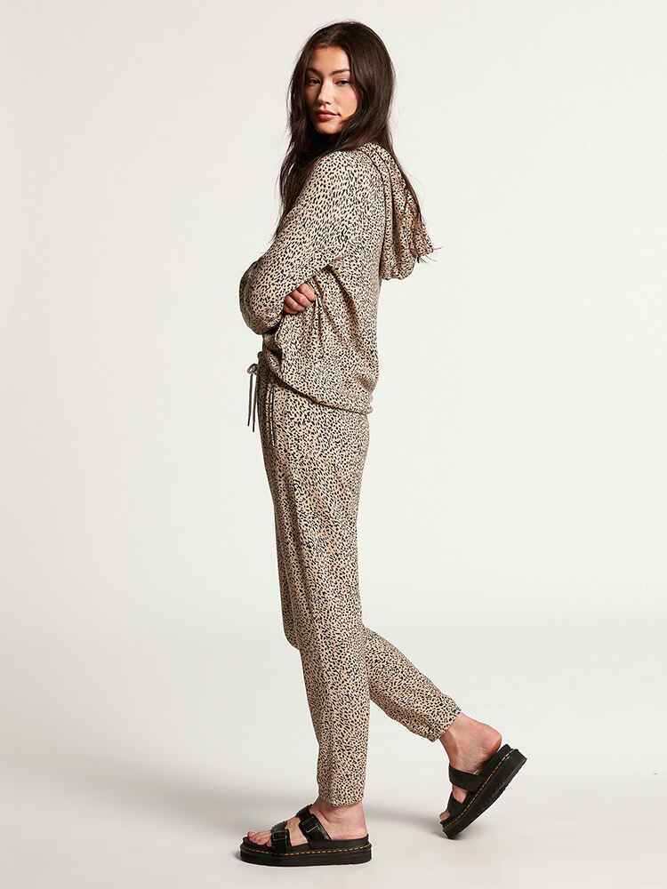 VOLCOM LADIES LIL FLEECE TRACK PANT - ANIMAL - Womens-Bottoms ...
