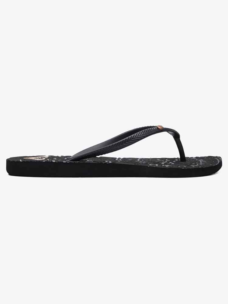 ROXY LADIES ANTILLES JANDAL - BLACK - Footwear-Womens Jandals ...