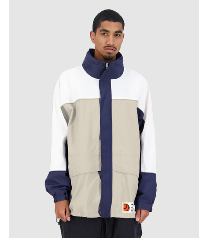 HUFFER MENS 3 BALLER RAIN JACKET - NAVY / LUNAR - Mens-Tops : Sequence ...
