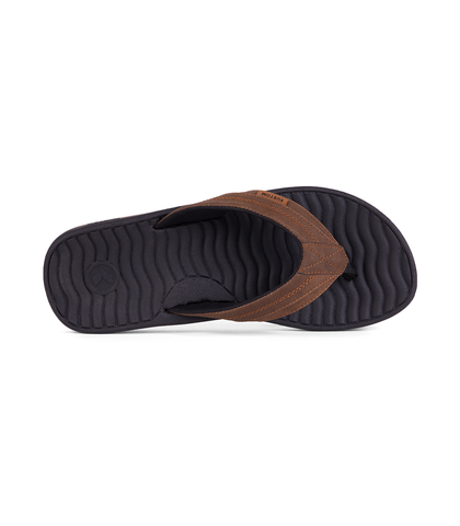 KUSTOM QUEST JANDAL - CHOC - Footwear-Mens Jandals : Sequence Surf Shop ...