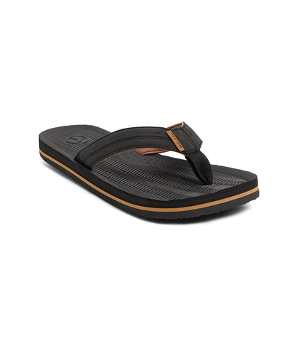 KUSTOM RIPPLER JANDAL - BLACK MICRO - Footwear-Mens Jandals : Sequence ...