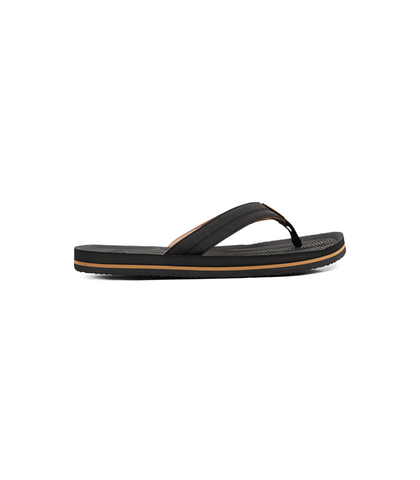 KUSTOM RIPPLER JANDAL - BLACK MICRO - Footwear-Mens Jandals : Sequence ...