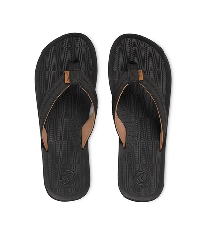 KUSTOM RIPPLER JANDAL - BLACK MICRO - Footwear-Mens Jandals : Sequence ...