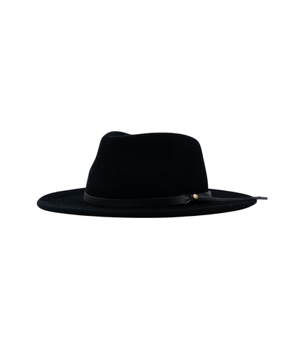 RUSTY MENS NED FELT HAT - BLACK - - RUSTY S21