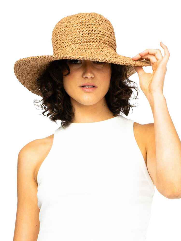 RUSTY LADIES ROMANCE STRAW HAT - HONEY CARAMEL - Womens-Accessories ...