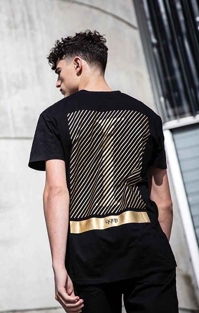 ILABB MENS FOUNDED TEE- BLACK/GOLD - Mens-Tops : Sequence Surf Shop ...