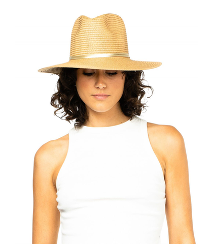 RUSTY LADIES GISELE STRAW HAT - CARAMEL - Womens-Accessories : Sequence ...