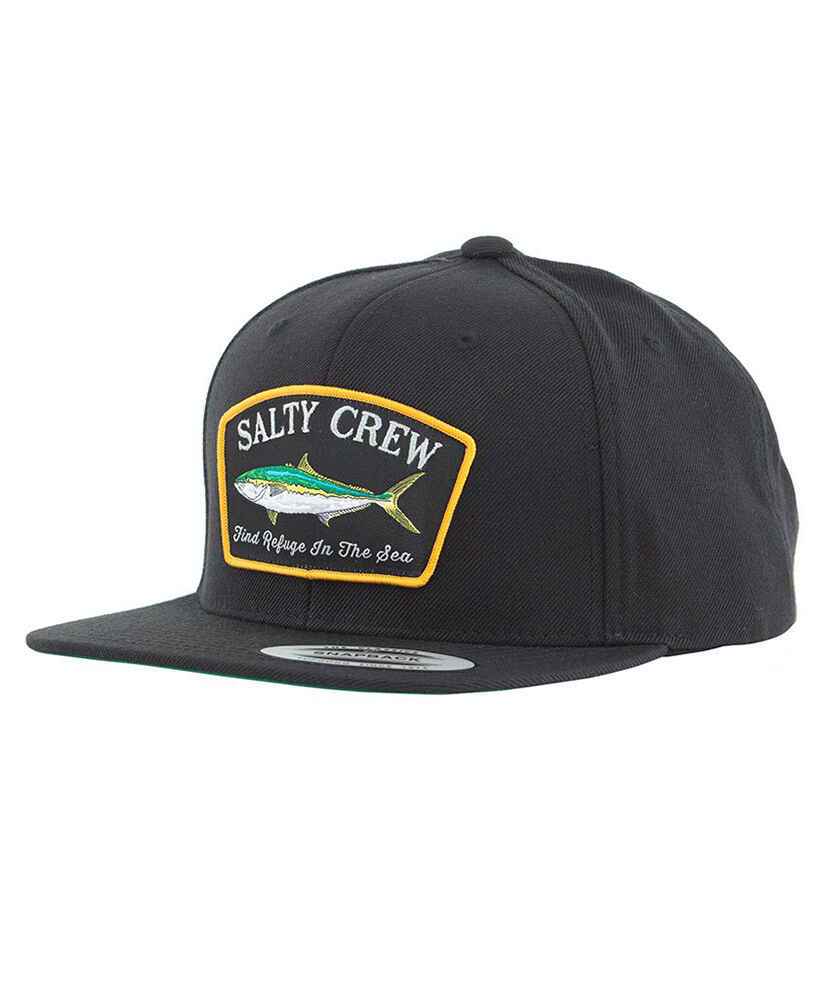 SALTY CREW MOSSBACK 6 PANEL CAP - BLACK - - SALTY CREW S18