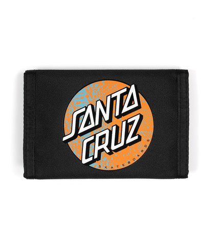 SANTA CRUZ SNAKE DOT VELCRO WALLET - BLACK - - SANTA CRUZ SK8 S21