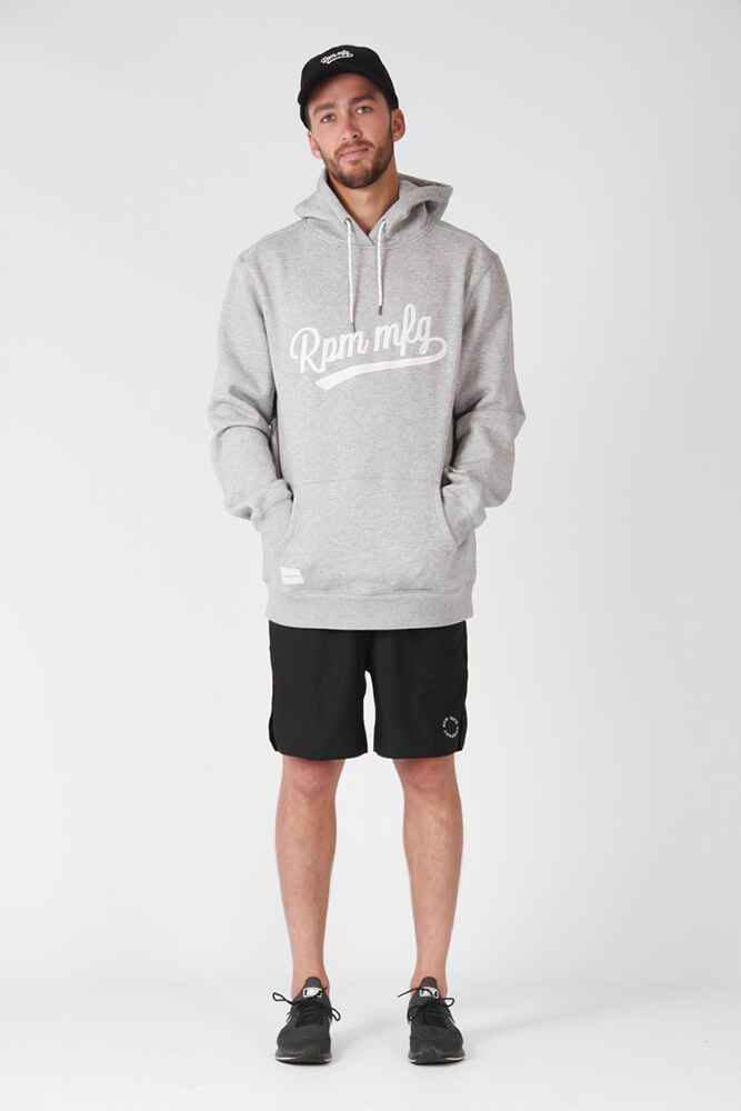 RPM MENS PITCH HOOD - GREY MARL - Mens-Tops : Sequence Surf Shop - RPM S18