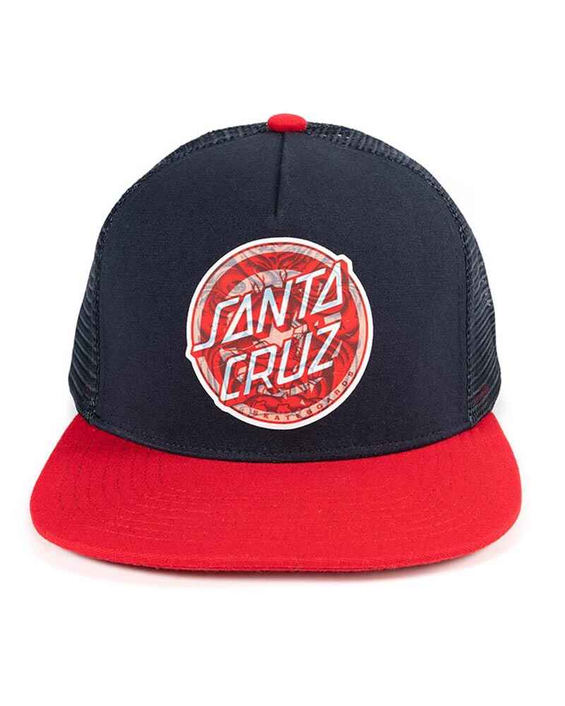 SANTA CRUZ DECODER ROSKOPP TRUCKER CAP - BLUE STEEL - - SANTA CRUZ SK8 S21