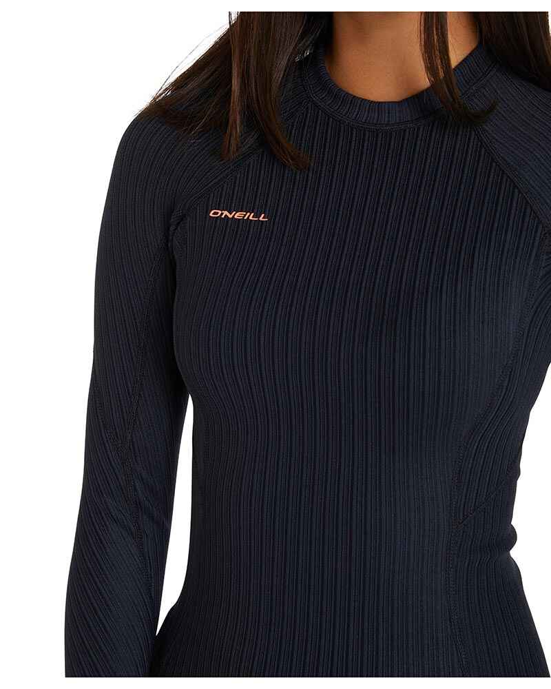 O'NEILL LADIES HYPERFREAK 1.5MM L/S SURF JACKET - BLACK / BLACK - Surf ...